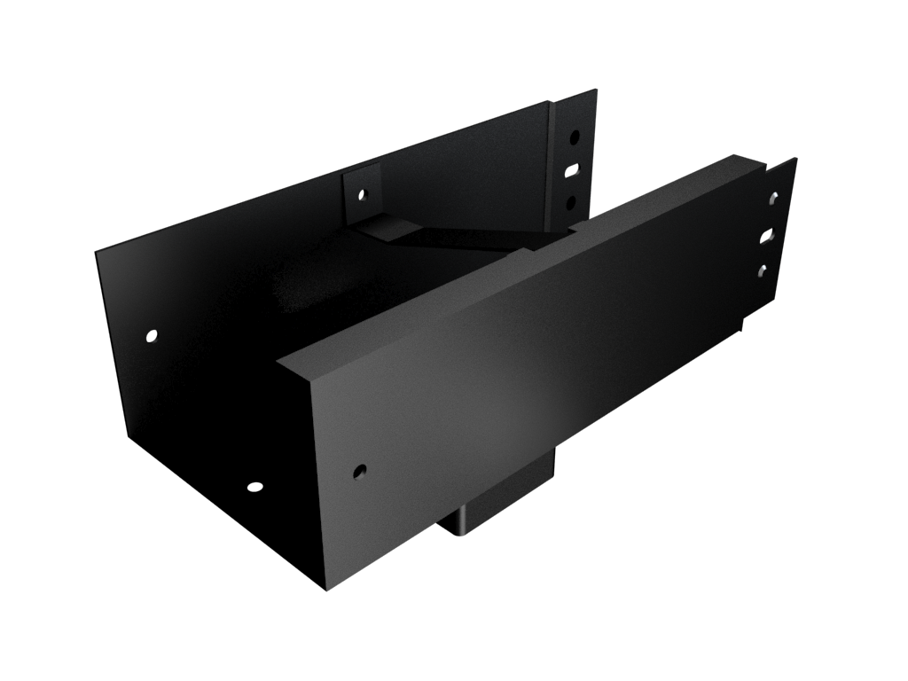 100x75mm Joggle Joint Box Gutter 101mm Sq Outlet - Aluminium Superstore